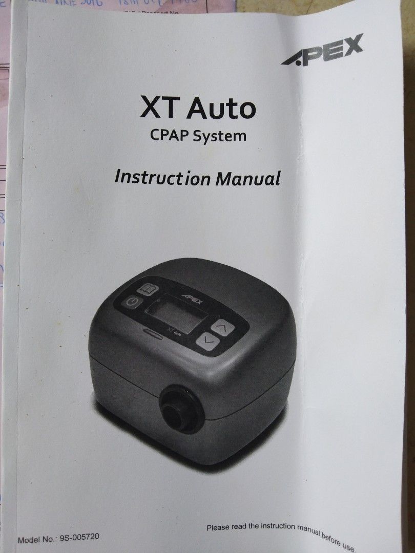 Apex XT Auto CPAP system, Health & Nutrition, Health Monitors & Weighing Scales on Carousell
