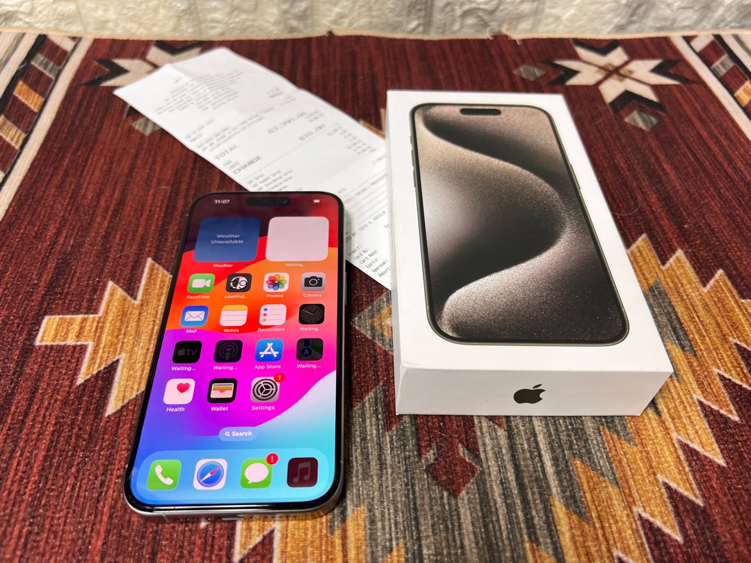 Apple iPhone 15 Pro 128gb NTC Openline 100% Batt (Warranty til Feb. 27 ...