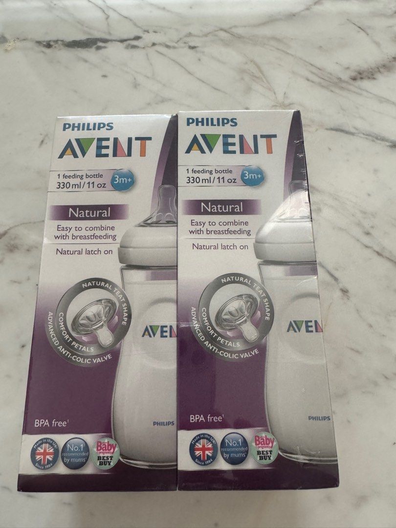 Avent bottles 330ml x 2, Babies & Kids, Nursing & Feeding ...