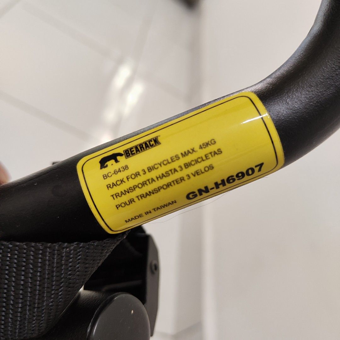 Bearack Genesis Universal 3-Bike Carrier, Sports Equipment, Other ...