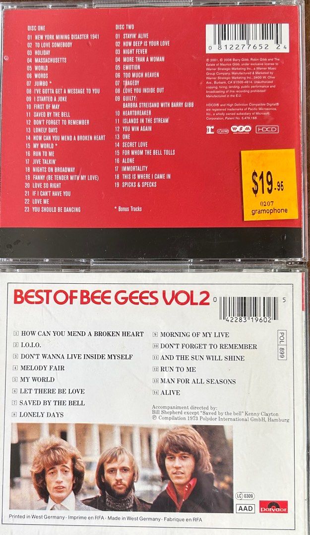 Bee Gees CDs, Hobbies & Toys, Music & Media, CDs & DVDs on Carousell