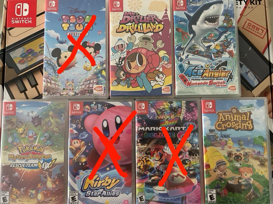 Brand new nintendo switch games!!,Labo(check desc for prices), Video ...