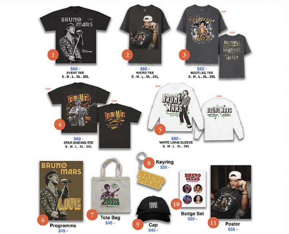 BRUNO MARS HTB SERVICE 3 APRIL, Hobbies & Toys, Memorabilia ...