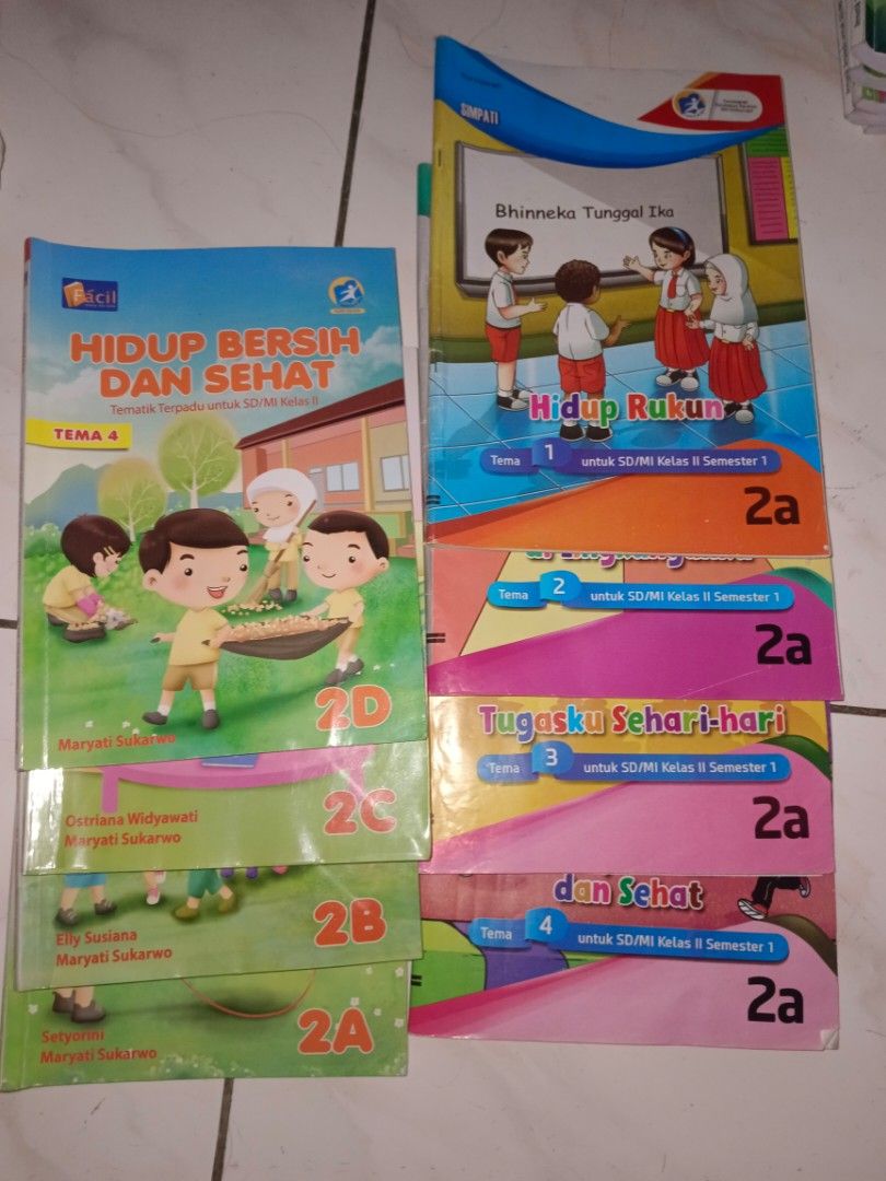 Buku Anak Buku Sekolah SD Tematik SD Textbook Anak SD Kelas 1 2 3 Facil ...