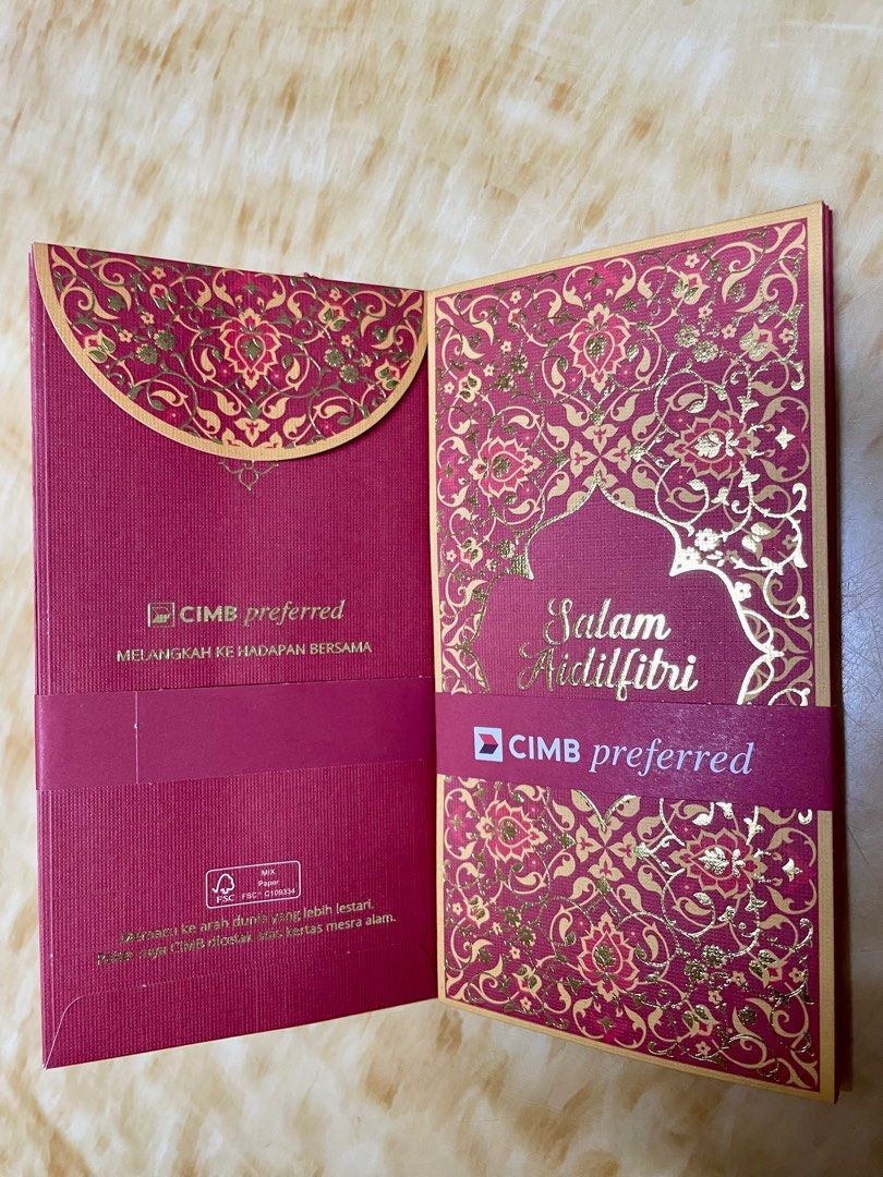 CIMB Preferred Raya Packets / Sampul Raya 2024, Hobbies & Toys ...