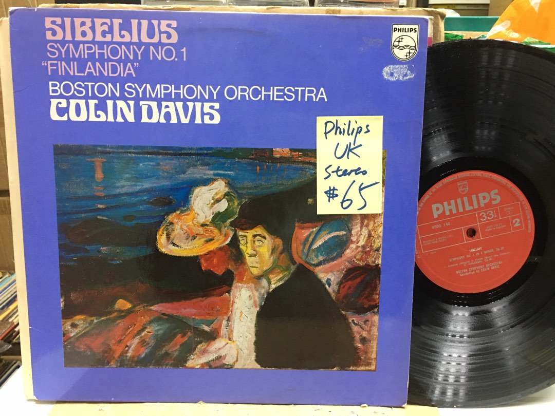 Classical LP: Colin Davis, Sibelius Symphony No 1, Finlandia, Philips UK黑膠唱片，英國版 , 興趣及遊戲, 音樂、樂器 ...
