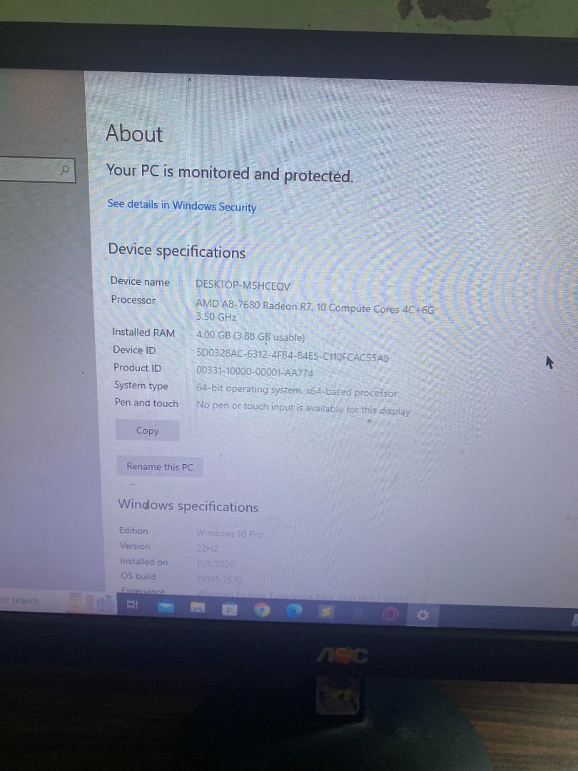 Desktop Set with Table and Chair - 15k, Computers & Tech, Desktops on ...