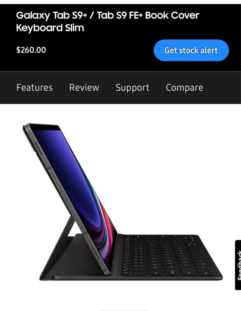 Galaxy Tab S9+ / Tab S9 FE+ Book Cover Keyboard Slim, Mobile Phones ...