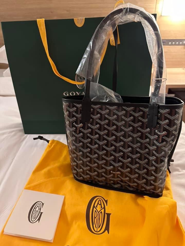 Goyard mini tote 全新有購證, 名牌精品, 精品包與皮夾在旋轉拍賣
