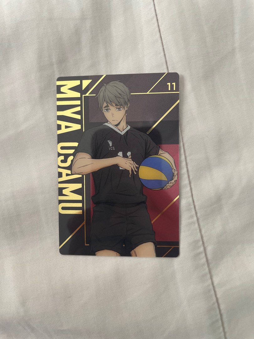 Haikyuu wafer card miya osamu, Hobbies & Toys, Memorabilia & Collectibles, J-pop on Carousell