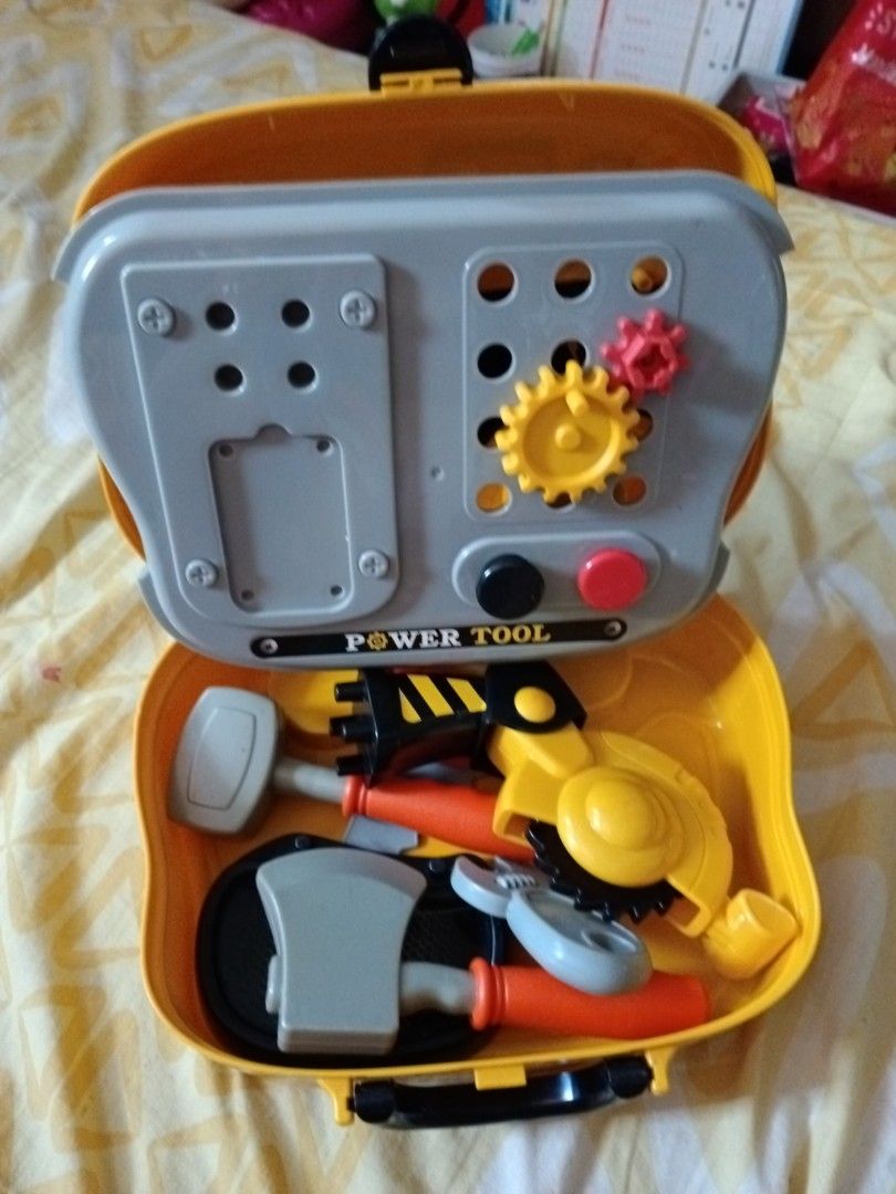 Hardware play toy tools box, Hobbies & Toys, Toys & Games on Carousell