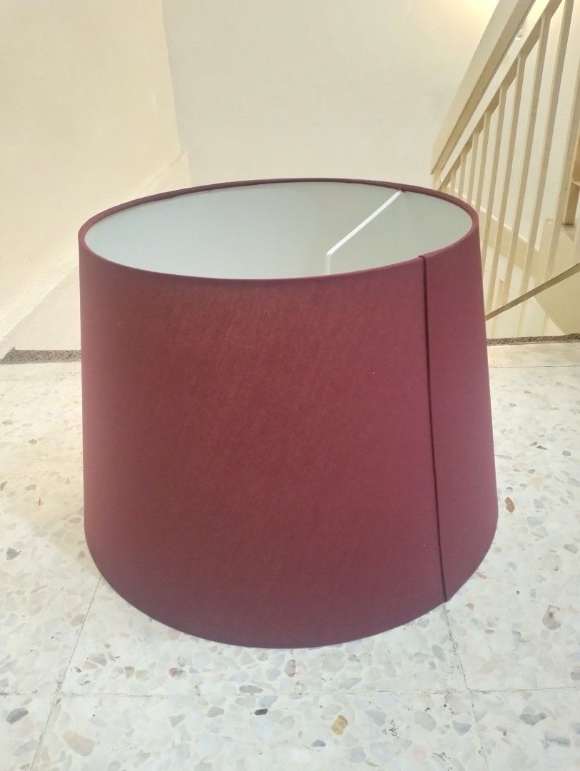Ikea Maroon Head Lamp, Furniture & Home Living, Lighting & Fans ...