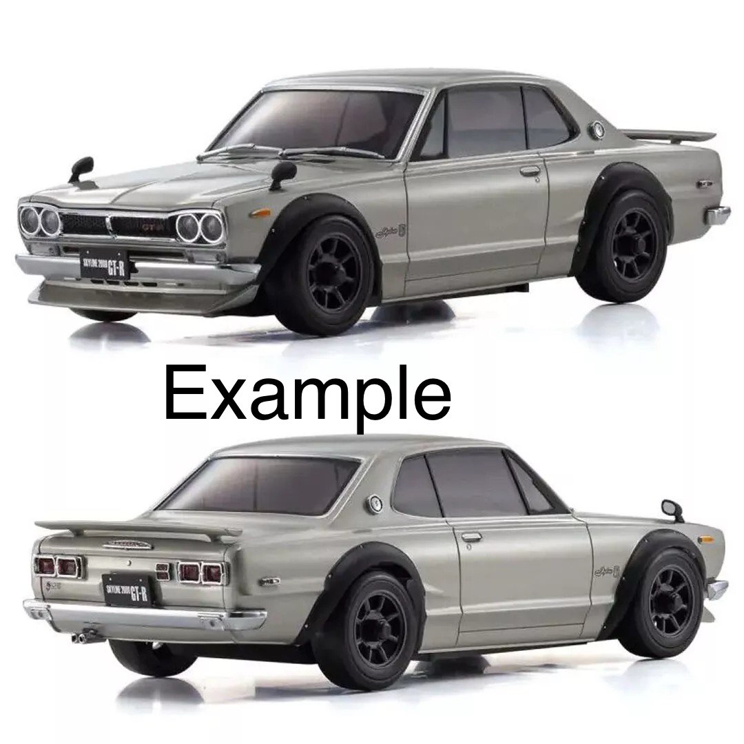 ARRIVED - Kyosho Mini Z Unpainted Body Set - Nissan Skyline 2000GT -R ...