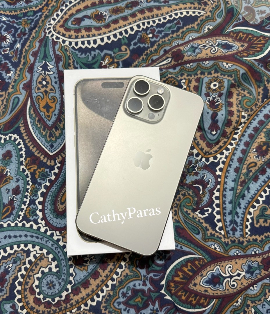IPhone 15 ProMax in Natural Titanium (512GB/FU) Open for swap to lower ...