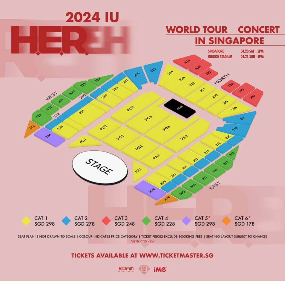 IU Concert Cat 1 Saturday (physical ticket), Tickets & Vouchers, Event ...