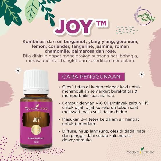 Joy Young living oil, Kesehatan & Kecantikan, Parfum, Kuku & Lainnya di Carousell