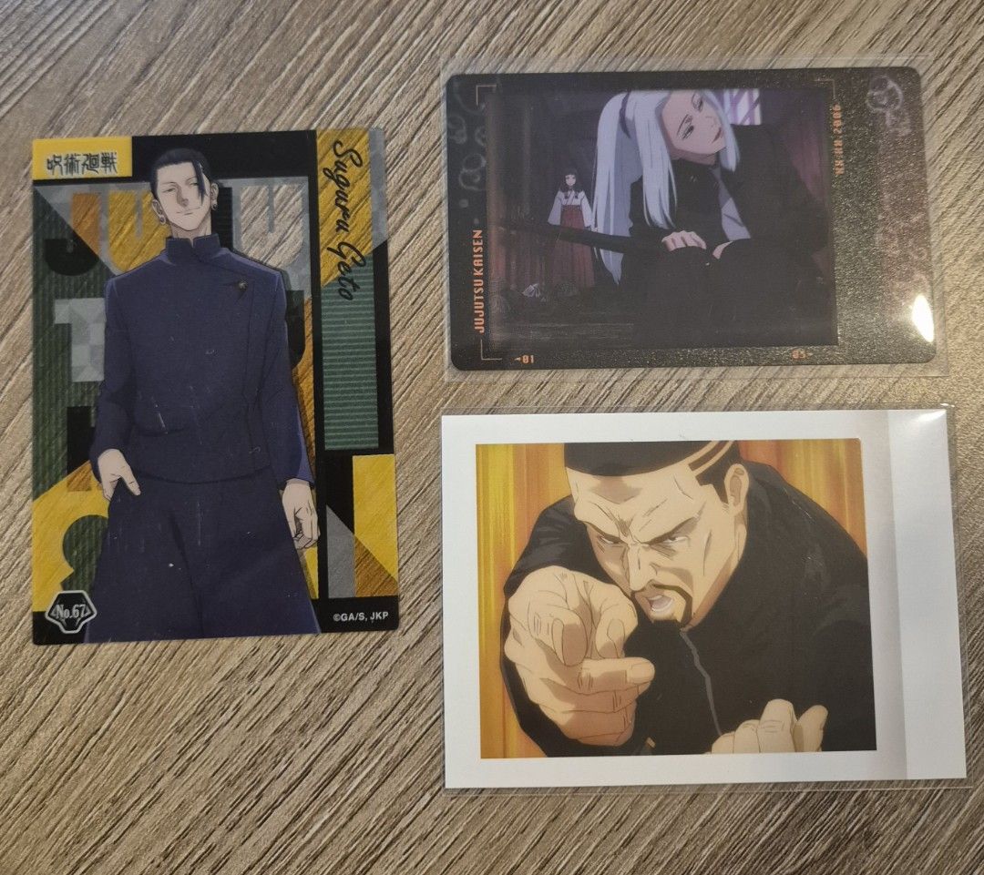 jujutsu kaisen jjk Geto Mei Mei Utahime Yaga card set ( clear gum card ...