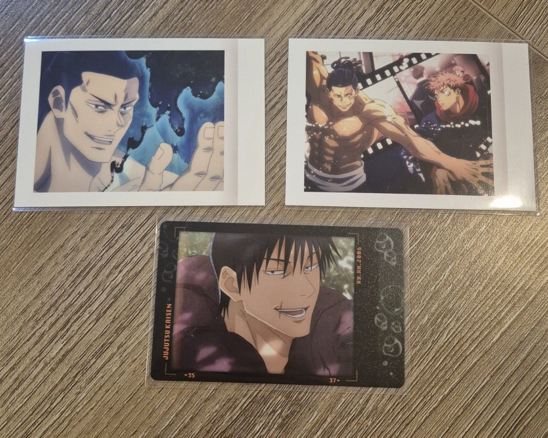 jujutsu kaisen jjk Yuuji Todo Toji card set ( instax, snapmide ...