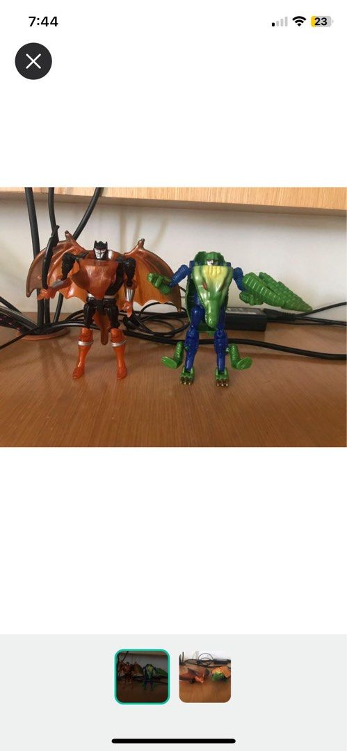 KO Transformers Beast Wars Optimus Primal Bat vs Megatron Crocodile ...