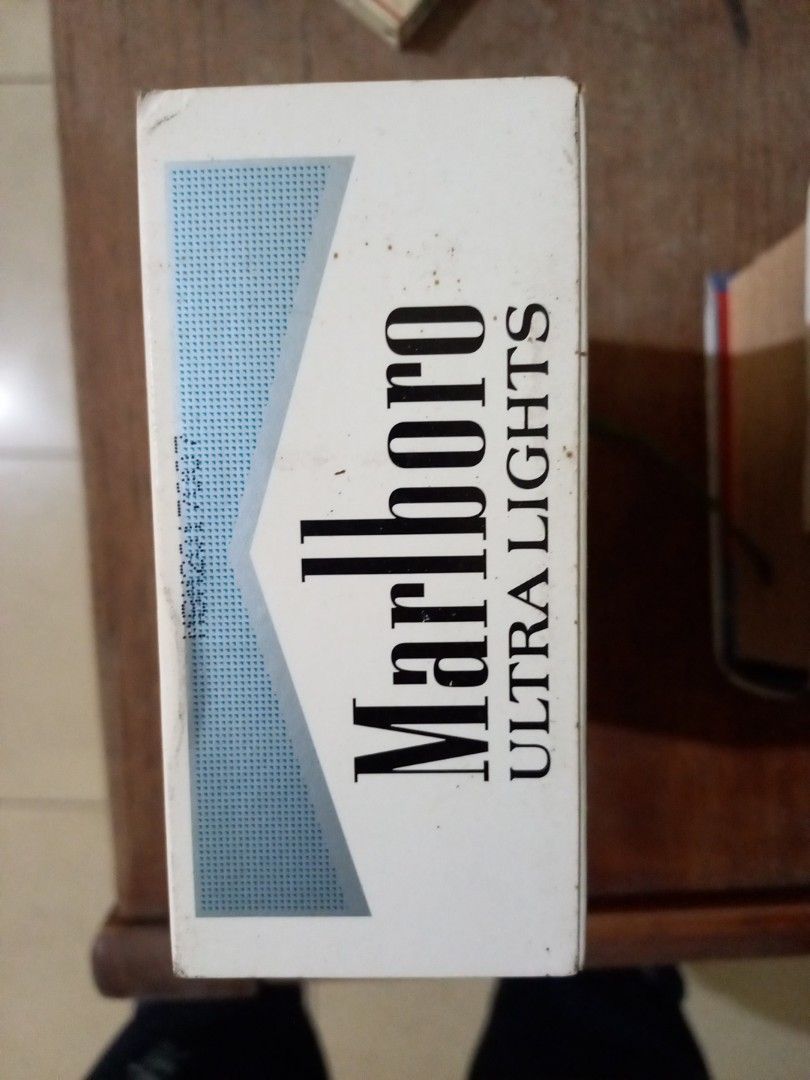 Kotak rokok Marlboro ultra lights jumbo import, Antik, Pajangan di ...