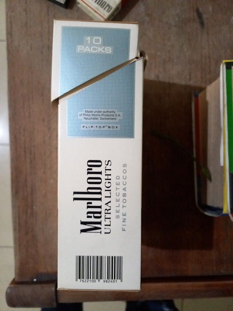 Kotak rokok Marlboro ultra lights jumbo import, Antik, Pajangan di ...