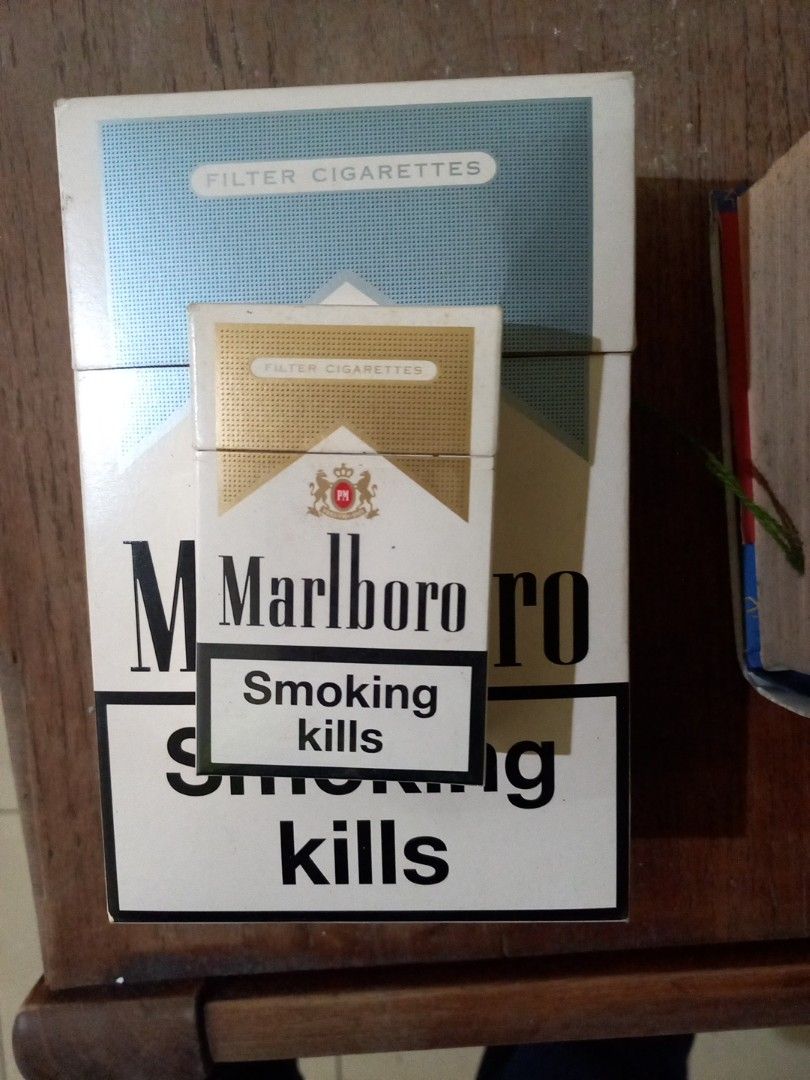 Kotak rokok Marlboro ultra lights jumbo import, Antik, Pajangan di ...