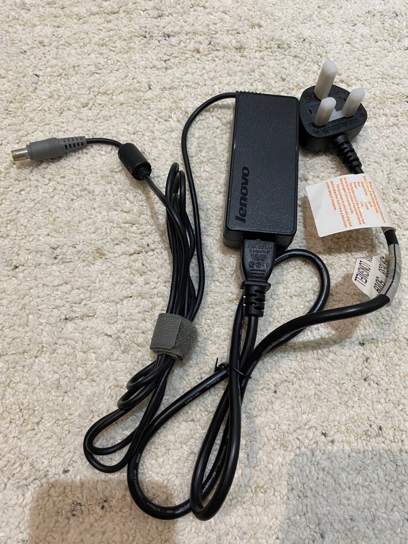 Lenovo ThinkPad charger 65W, Computers & Tech, Parts & Accessories ...