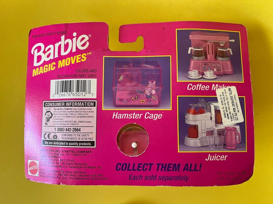 Mattel Barbie Magic Moves Hamster Cage 1996, Hobbies & Toys ...
