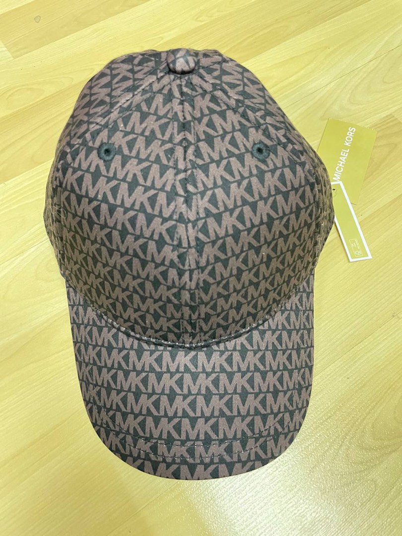 Micheal Kors Baseball Cap in Signature Chocolate, Luxury, Accessories ...