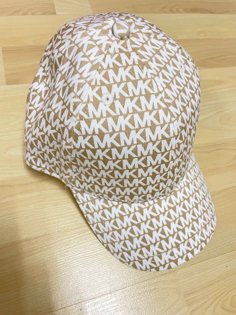 Micheal Kors Baseball Cap in Signature Bone, Luxury, Accessories on ...