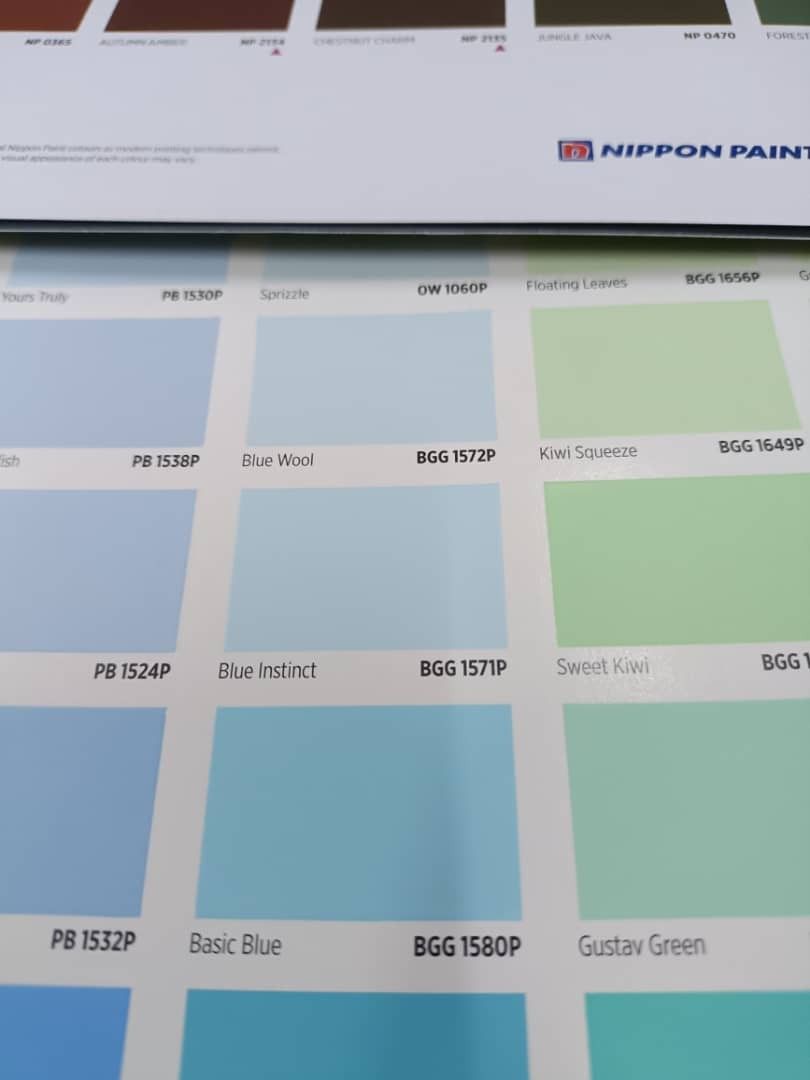 Nippon Paint 18L - Blue Instinct, Furniture & Home Living, Home Decor ...