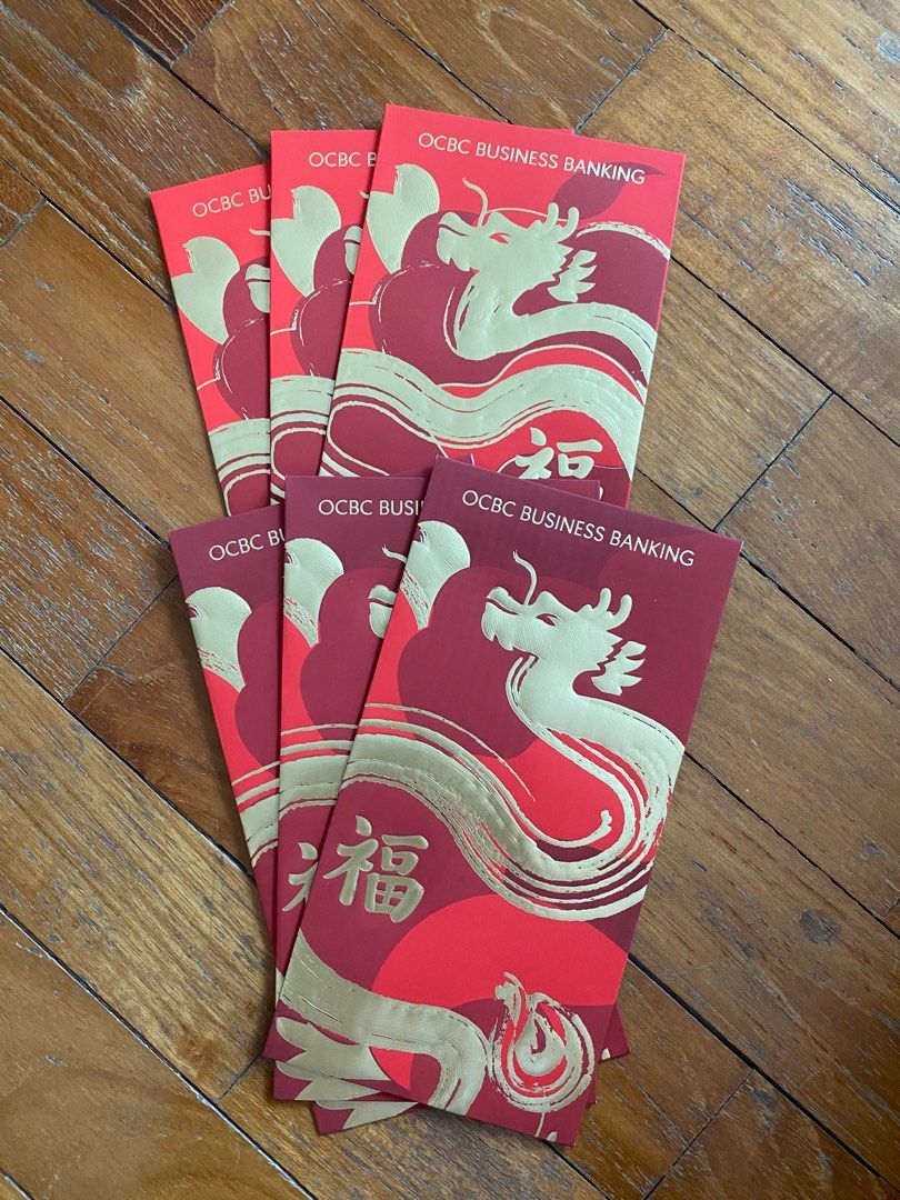 Ocbc dragon red packet ang pao, Hobbies & Toys, Stationery & Craft ...