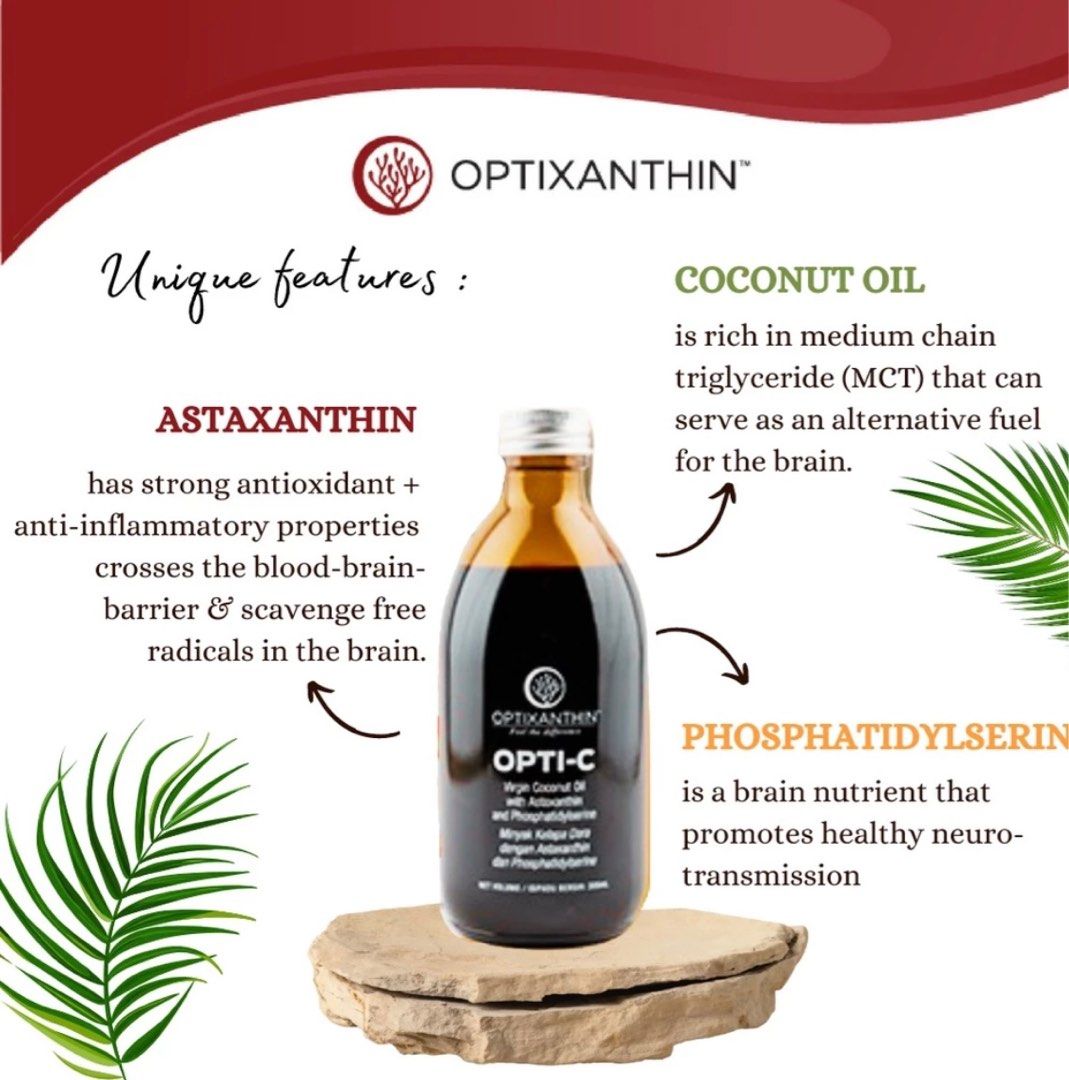 Optixanthin OPTI-C-Brain &Metabolic supplement, Health & Nutrition ...