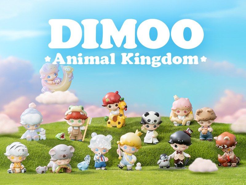 Pop Mart Dimoo Animals Kingdom Blind Box Set of 12, Hobbies & Toys ...