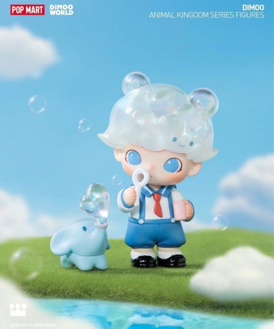 Popmart Dimoo Animal Kingdom Baby Elephant Bubble, Hobbies & Toys, Toys ...
