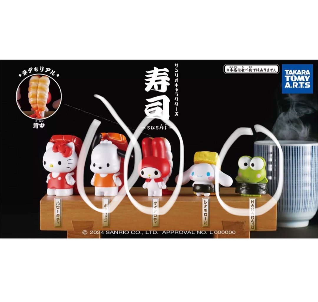 Sanrio Sushi Gachapon Capsule, Hobbies & Toys, Toys & Games on Carousell