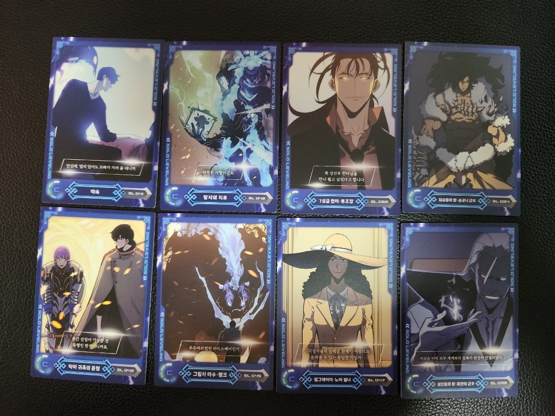 Solo Leveling C/U/SR Cards (2/5) Main Chaser SR: Sung Jin Woo & Cha Hae ...