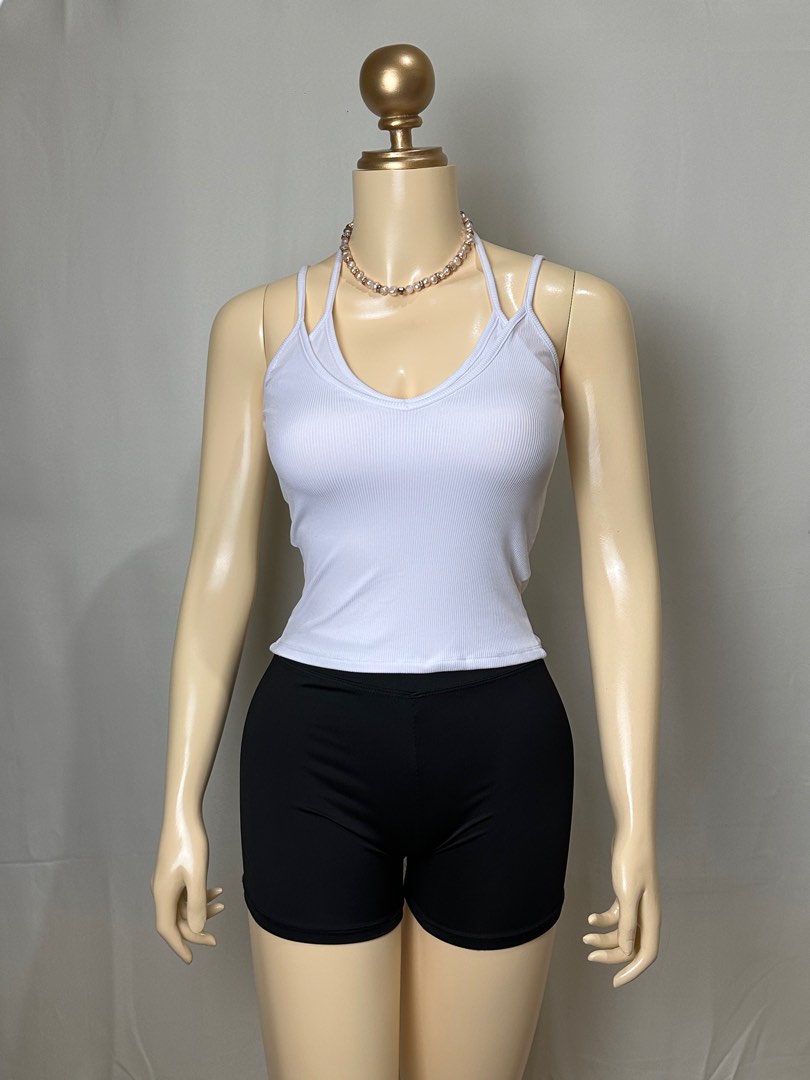 Spaghetti string tank, Women's Fashion, Tops, Sleeveless on Carousell