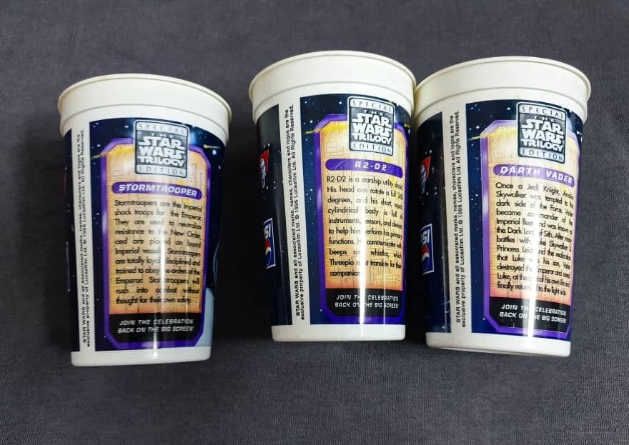 Star Wars Original Trilogy KFC cups, Hobbies & Toys, Collectibles ...