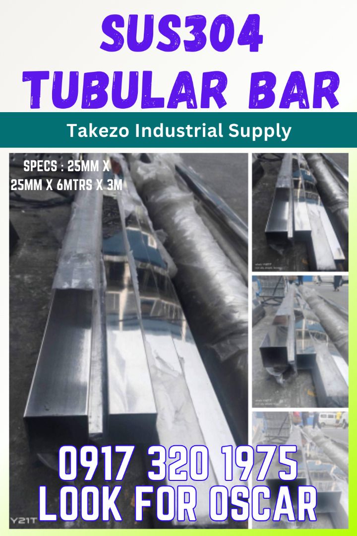 SUS304 TUBULAR BAR, Commercial & Industrial, Construction & Building ...