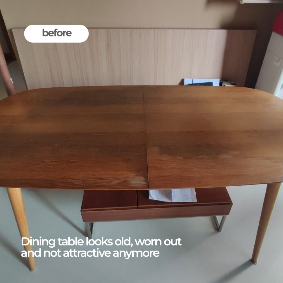 Table Laminate Installation / Table Top Sticker / Table Lamination ...