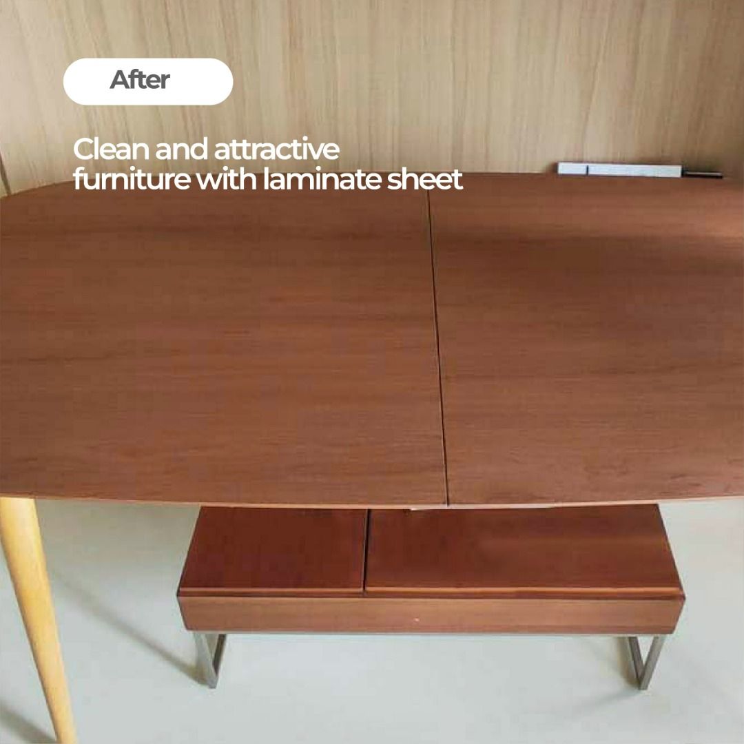 Table Laminate Installation / Table Top Sticker / Table Lamination ...