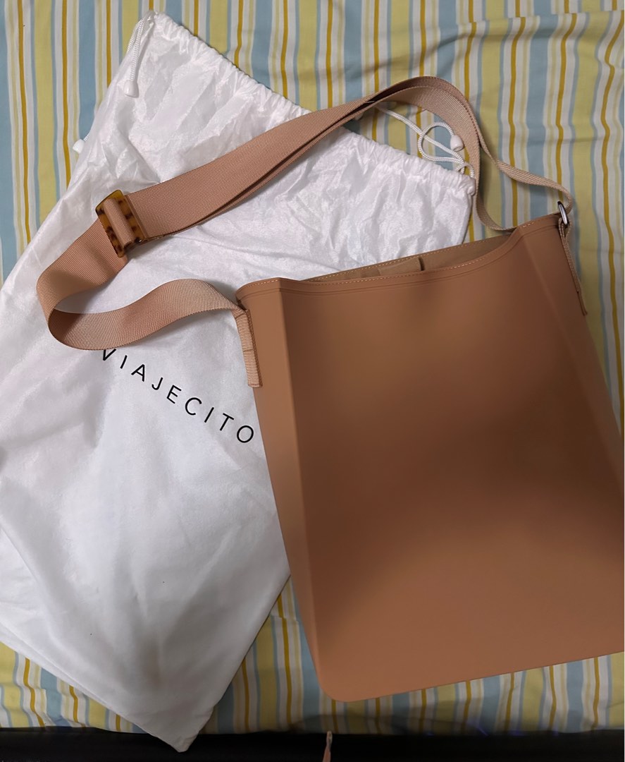 Viajecito MNL Tote in Tan, Women's Fashion, Bags & Wallets, Tote Bags ...