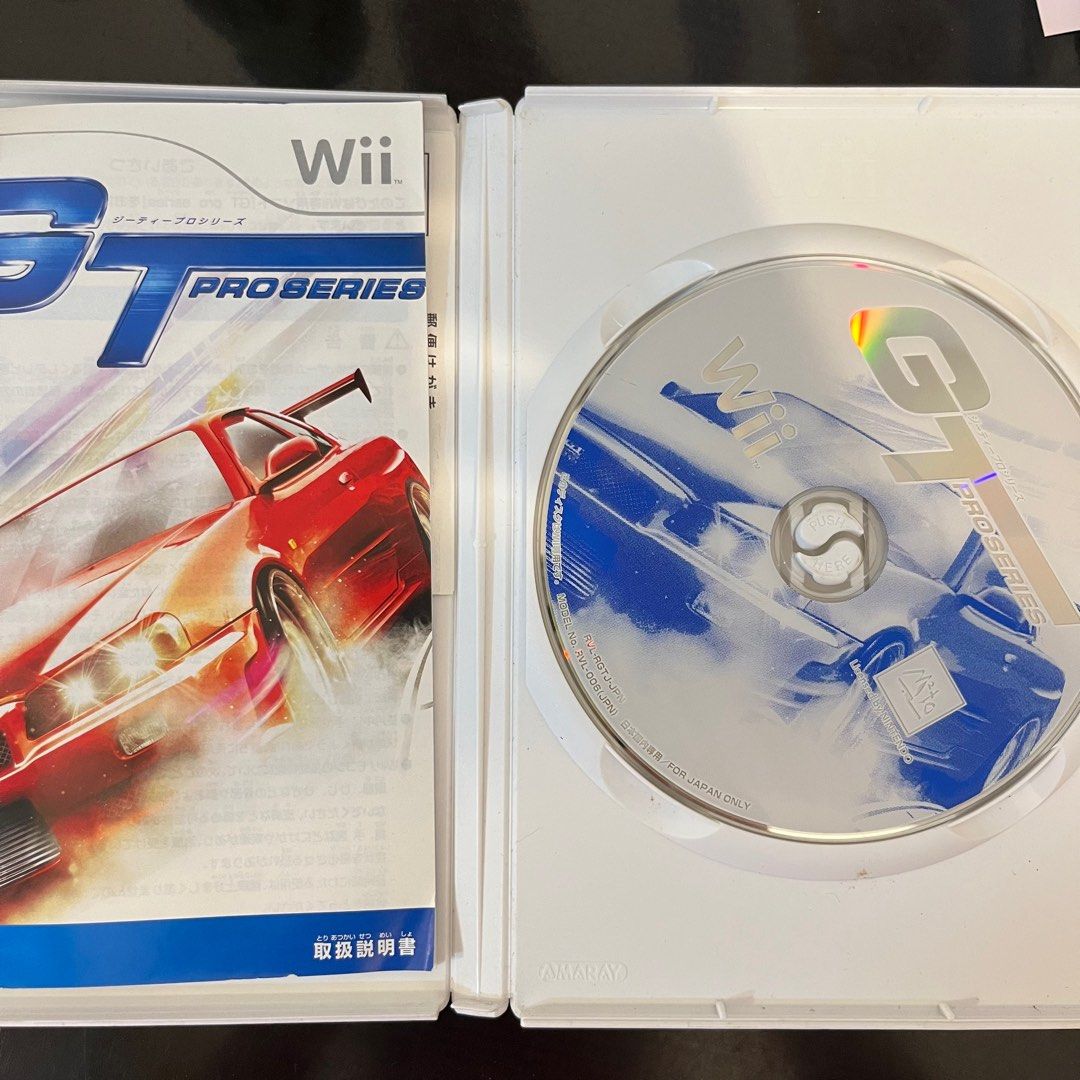 Wii 方向盤+遊戲光碟 日版 GT pro series, 電玩遊戲相關, 電玩、電腦遊戲軟體, Nintendo 任天堂在旋轉拍賣