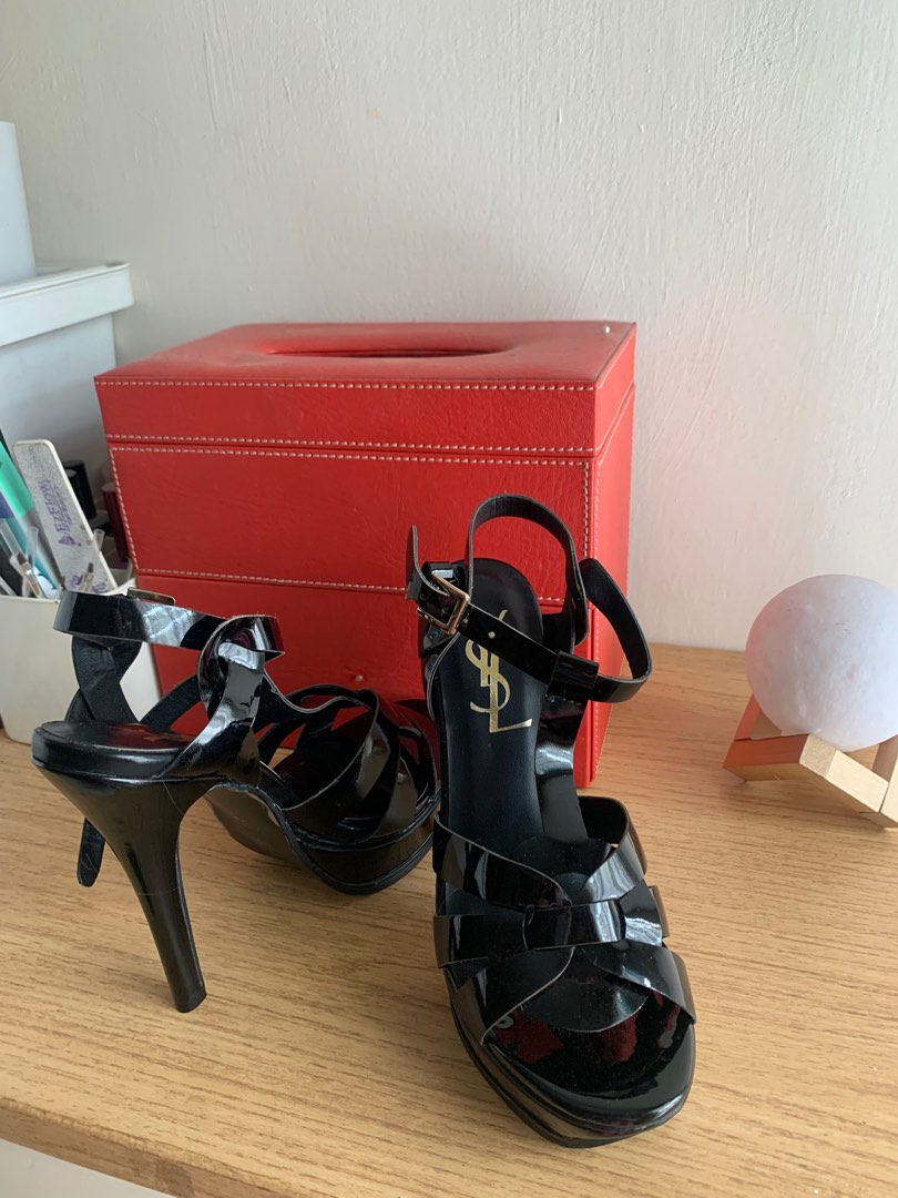 YSL saint laurent heels, Fesyen Wanita, Sepatu di Carousell