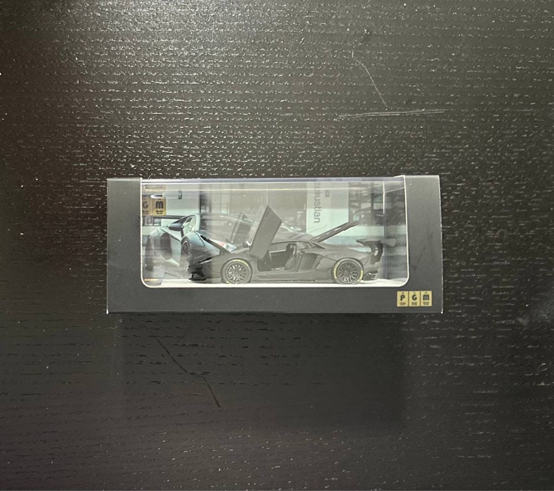 1/64 PGM Lamborghini Aventador LBWK Matte Black, Hobbies & Toys, Toys ...