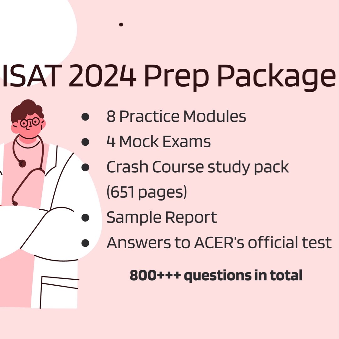 2024 ISAT Preparation Package (for Medicine and Dentistry admissions in Australia), Hobbies ...