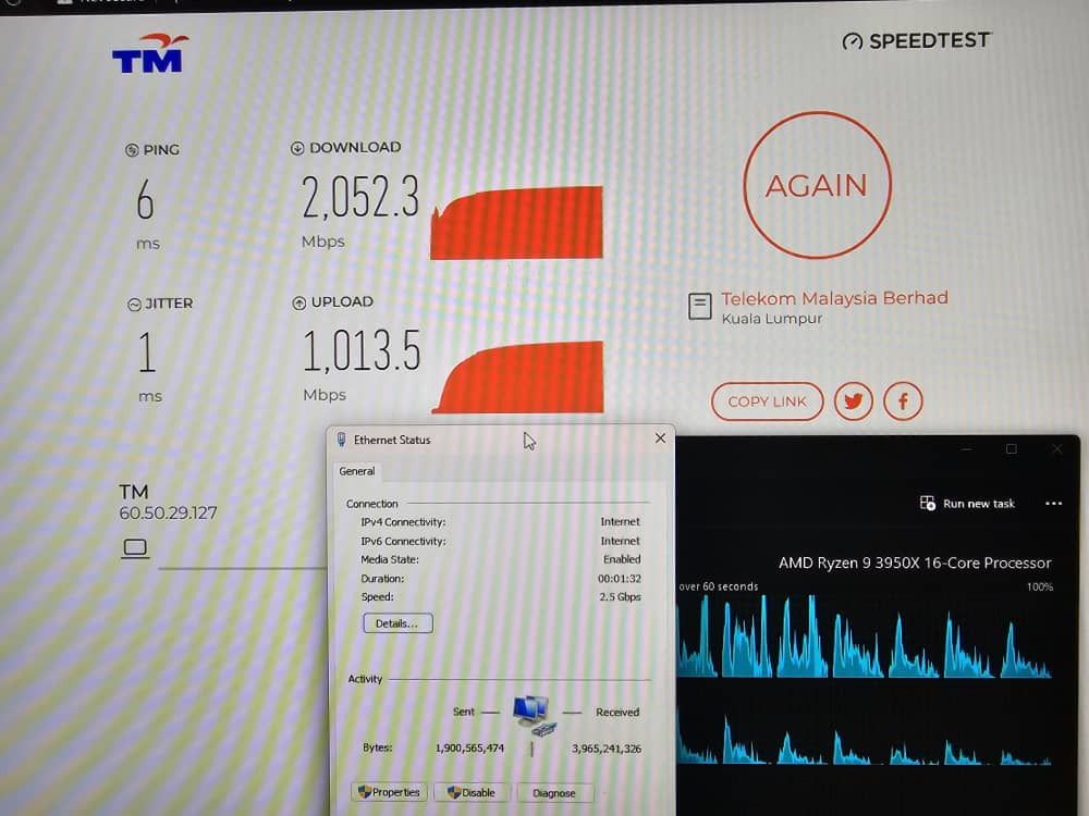 2.5Gbps GPON ONU for Unifi Ultra (True 2Gbps), Computers & Tech, Office ...