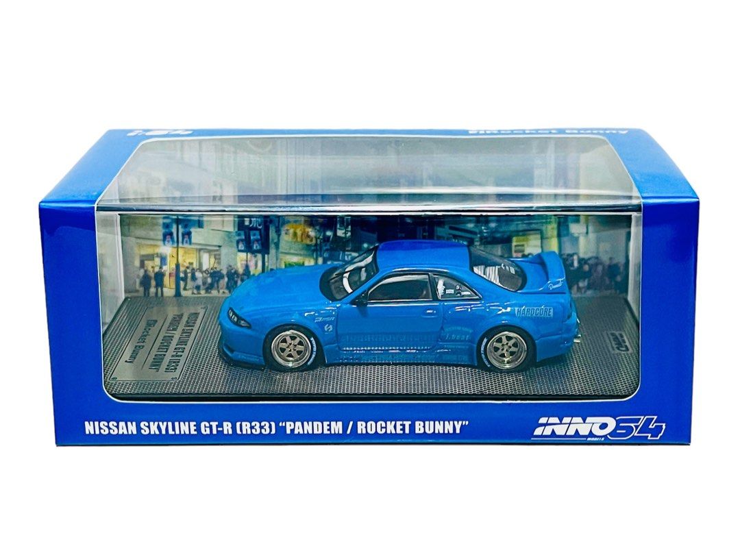 全新 未開封 INNO 64 Scale 1:64 1/64 比例 日產 Nissan Skyline GTR R33 PANDEM ...