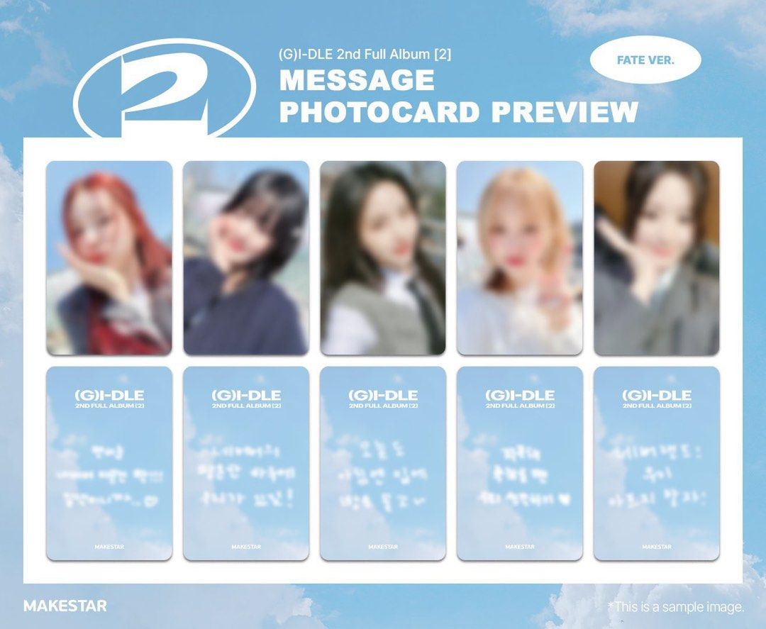 [收] gidle makestar9.0 fate 特典小卡, 興趣及遊戲, 收藏品及紀念品, 韓流 - Carousell